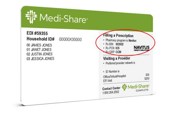 Medi-Share | How to Use Medi-Share at the Pharmacy
